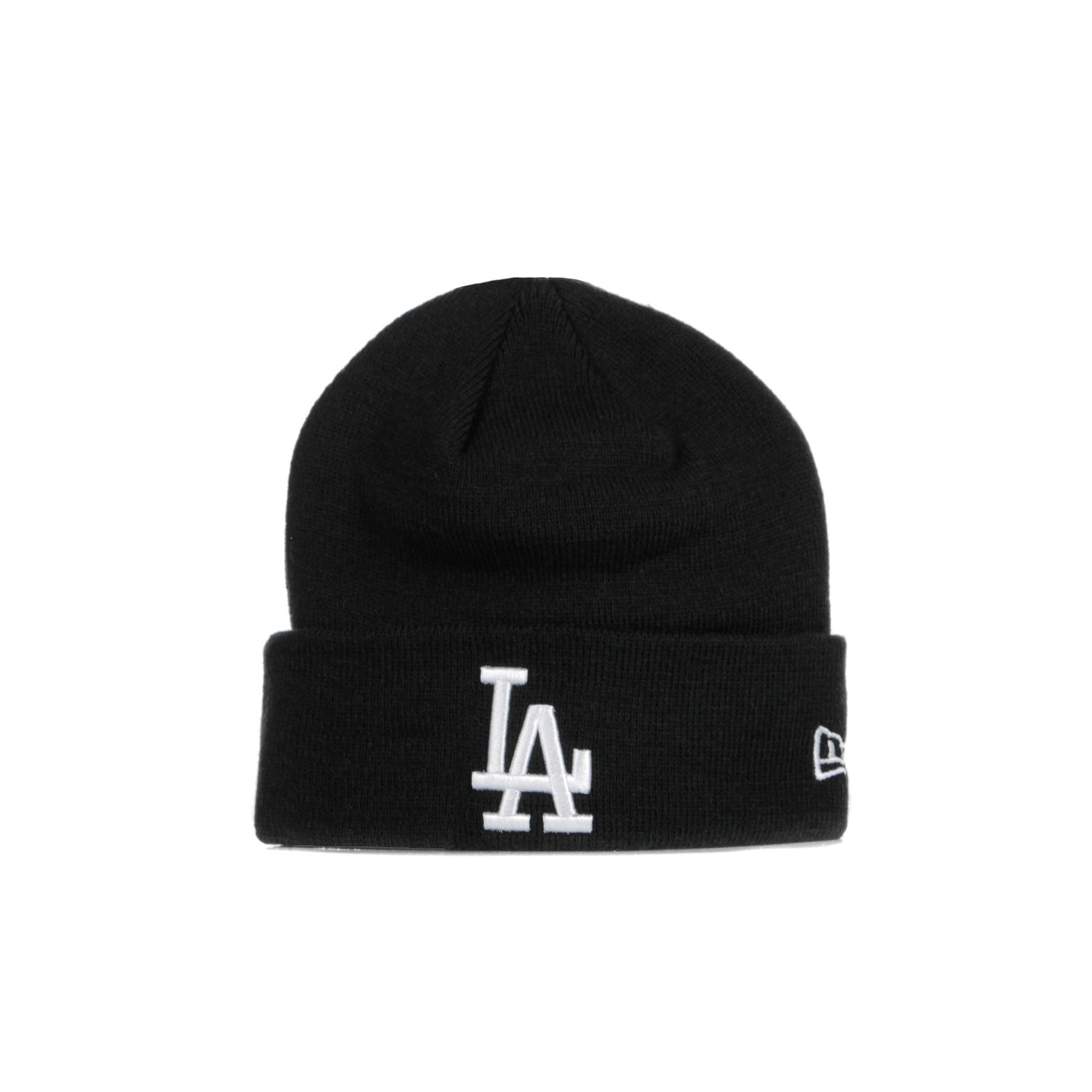 New Era Men's Mlb Essential Cuff Knit Losdod Black/white 12122730 ...