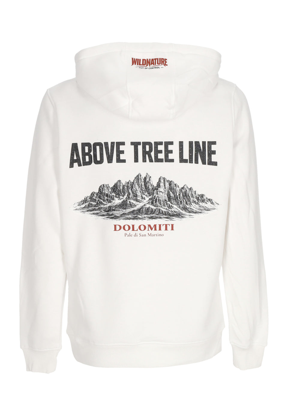 Wild Nature Men's Hoodie Wn Above Treeline Dolomiti Pale Hoodie White ...