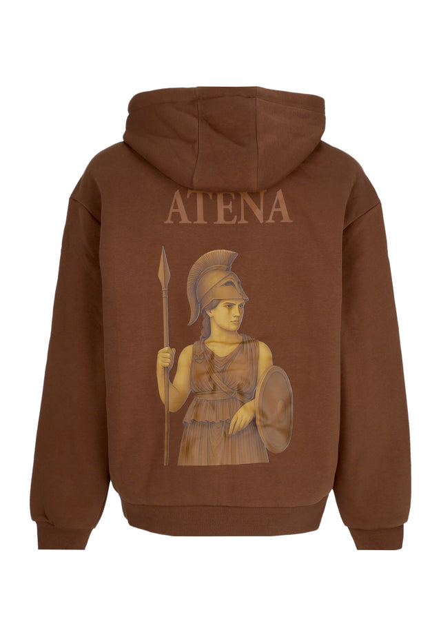 Temple Of Gods Men's Zip Hoodie Gods Athena Full Zip Hoodie Chocolate ...